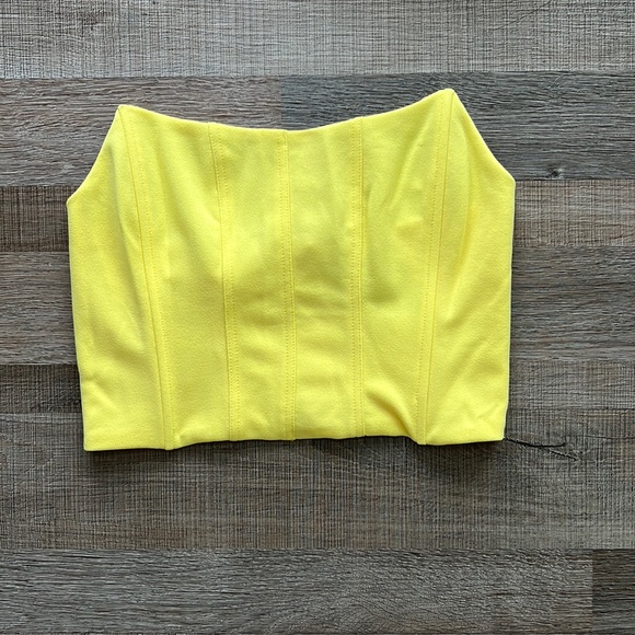 Nasty Gal | Tops | Nwt Nasty Gal Yellow Corset Top | Poshmark